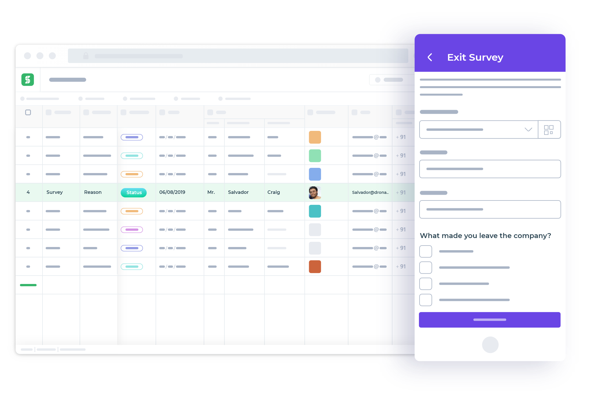 Employee Exit Survey App - DronaHQ No Code Platform Employee Exit Survey App - DronaHQ No Code Platform